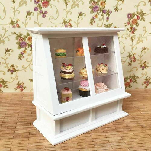 Dollhouse Miniature Bakery Showcase Dessert Bakery Cabinet - Etsy