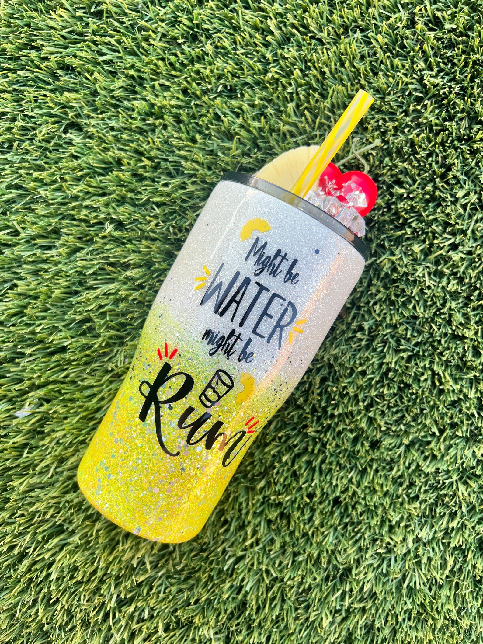 Might Be Water Might Be Rum Tumbler, Rum Tumbler, Fruit Topper Tumbler ...