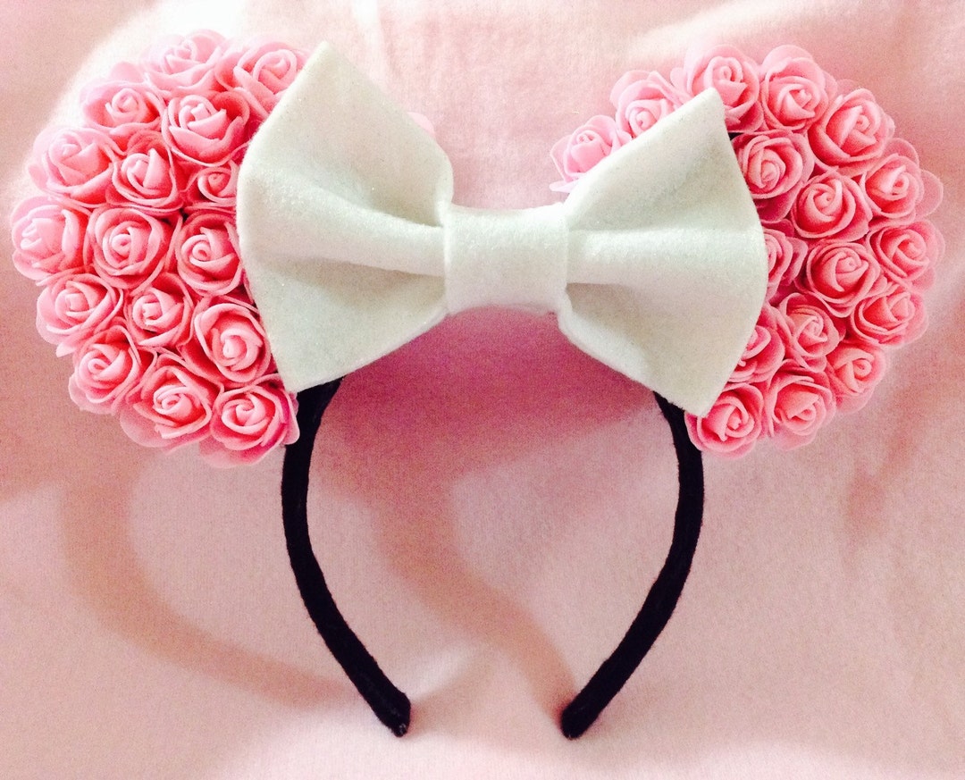 Minnie Mouse Ears Mini Rose orejas de Disneyland orejas de - Etsy España