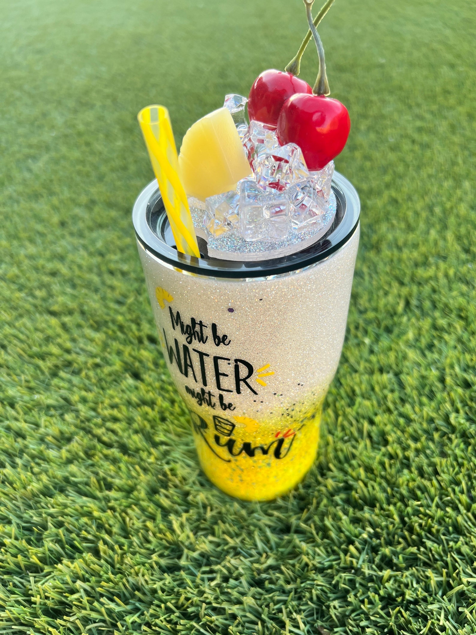 Might Be Water Might Be Rum Tumbler, Rum Tumbler, Fruit Topper Tumbler ...