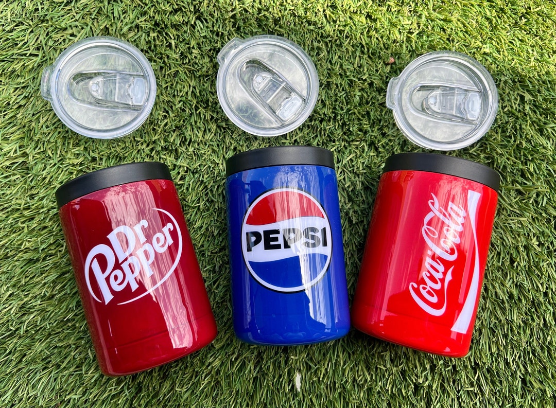 Pepsi, Coke, Dr. Pepper Can Cooler, Tumblers Soda Collection - Etsy