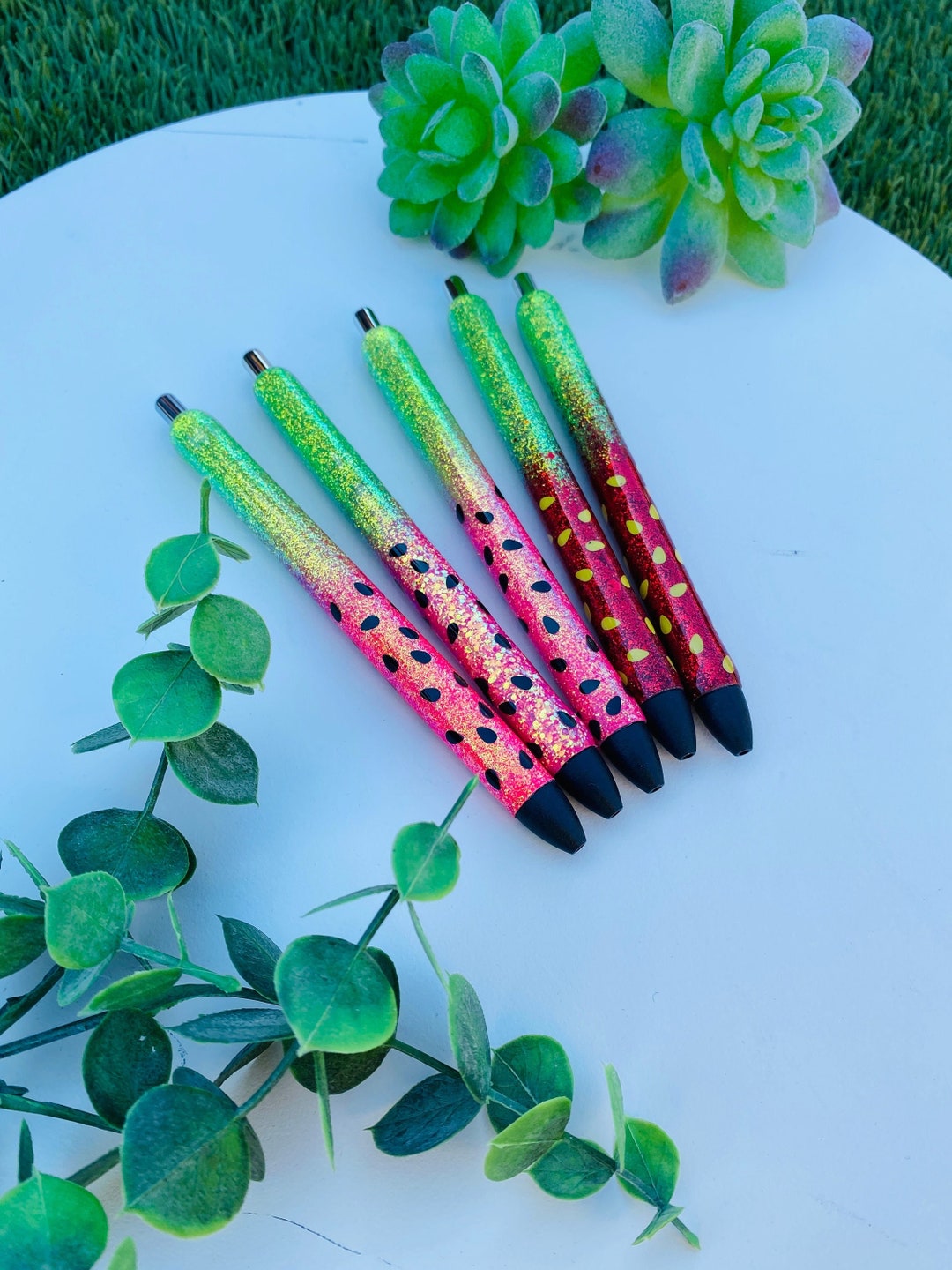 Watermelon/strawberry Pens - Etsy