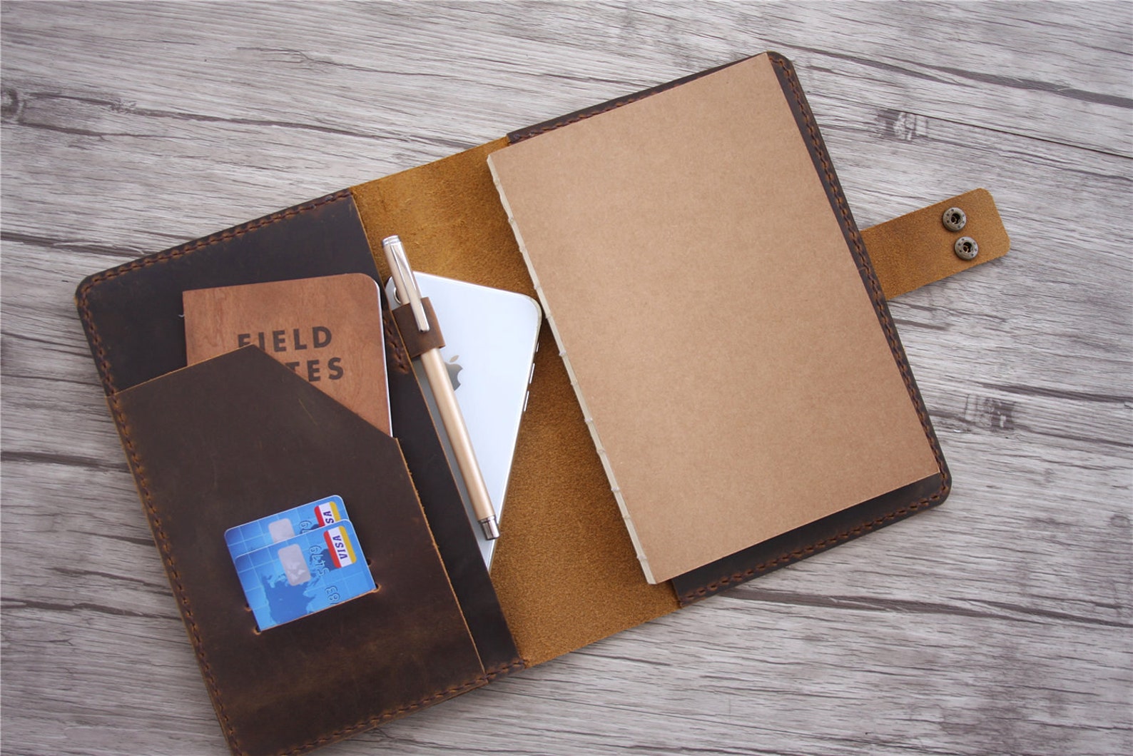 Leather Notebook Covers Refillable Personalized Leather | Etsy