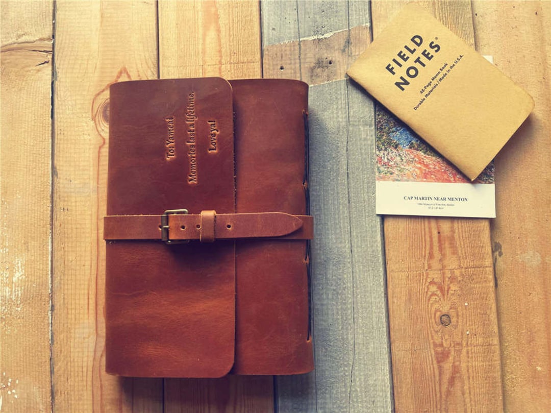 Leather Journal Personalized, Lined Paper Women Leather Bound Notebook ...