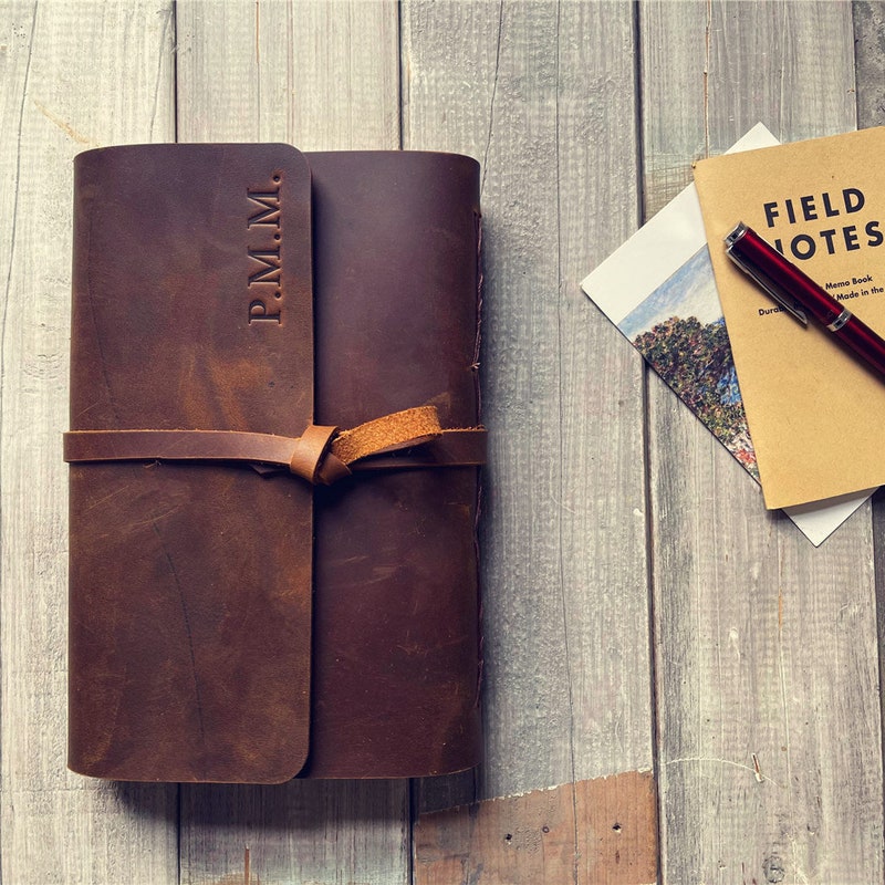 Leather Bound Notebook - Etsy