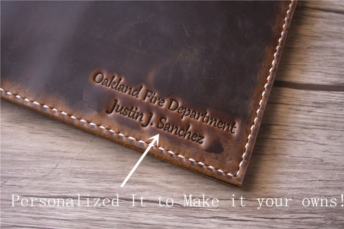 Custom Leather Notebook Covers Refillable Personalized Leather - Etsy