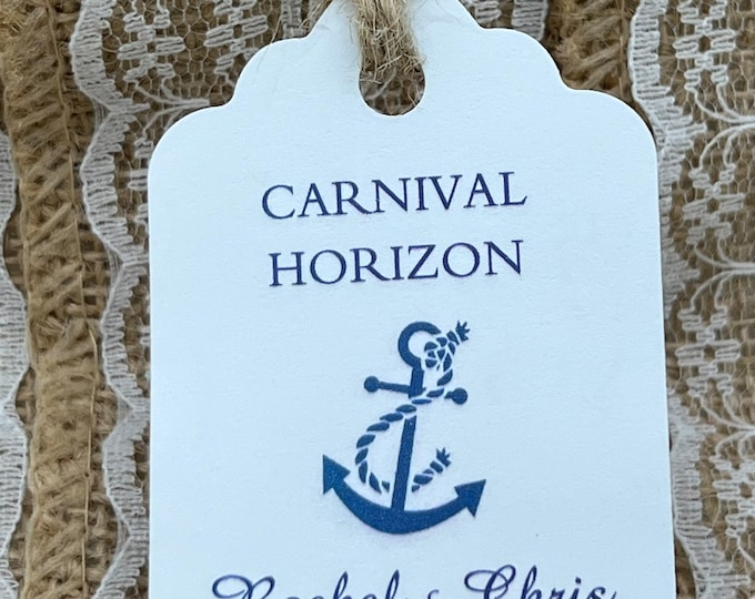 CRUISE Gift Exchange Tag FE Tag Anchor Gift Tag Nautical - Etsy