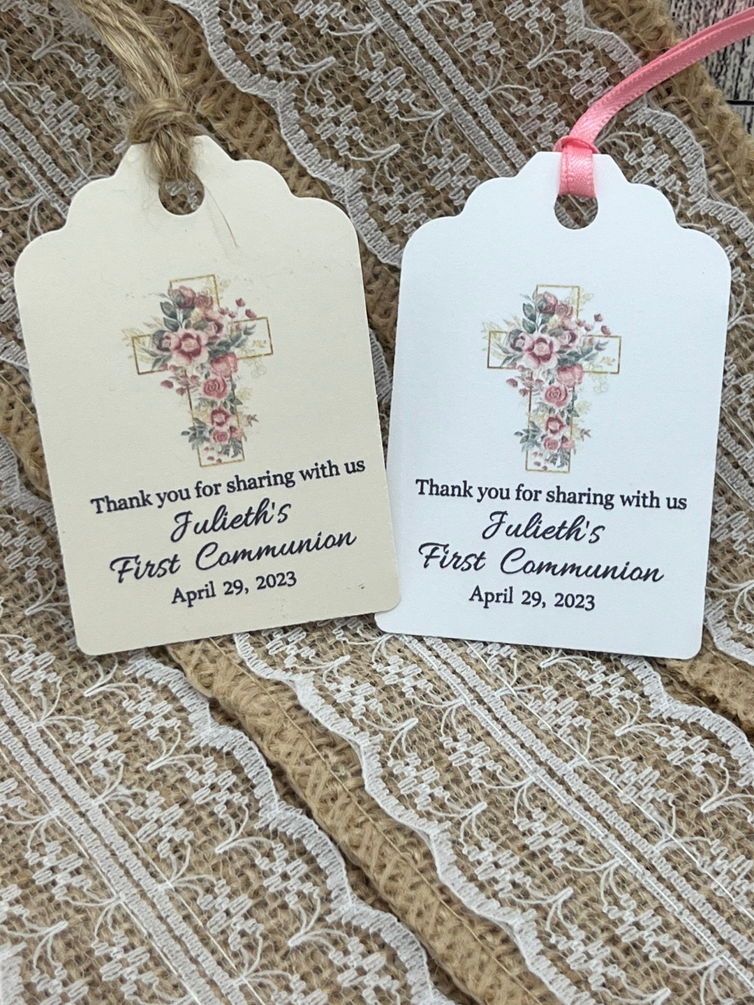 First Holy Communion Favor Tags, Communion Boy, Communion Favor Tag ...