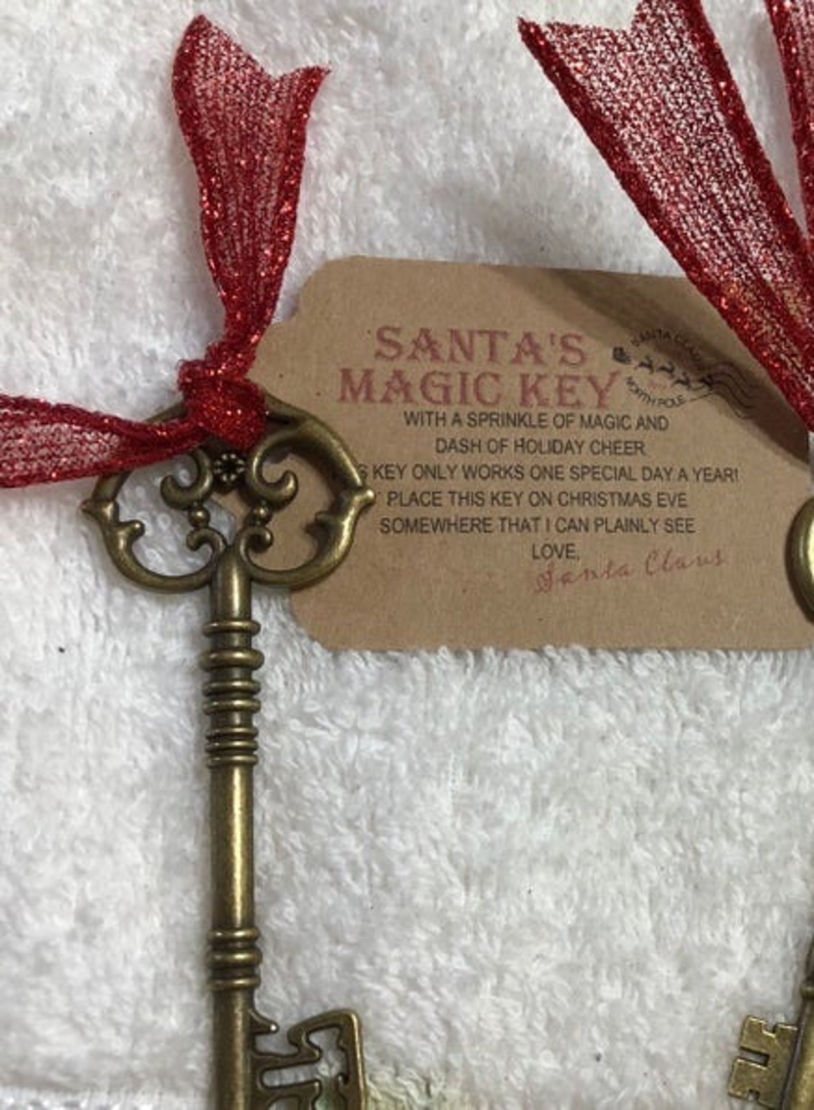 Santa's Magic Key Cute Santa's Magic Key Handmade - Etsy