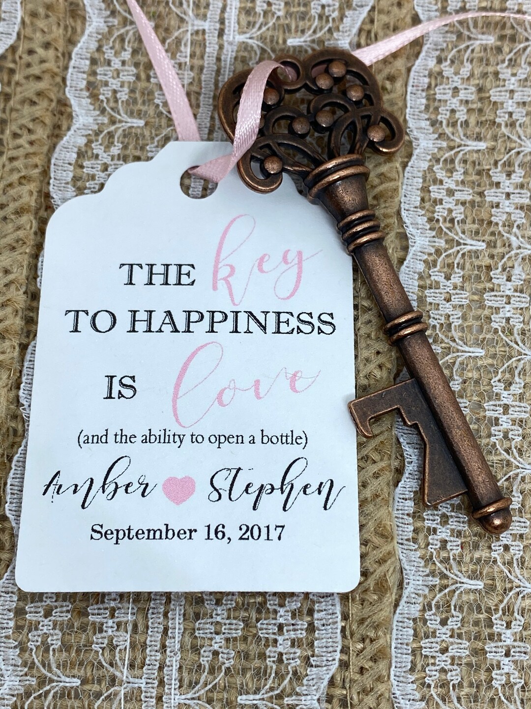 Key Bottle Openers AND Tags, Wedding Favors, Skeleton Key Favors, Key ...