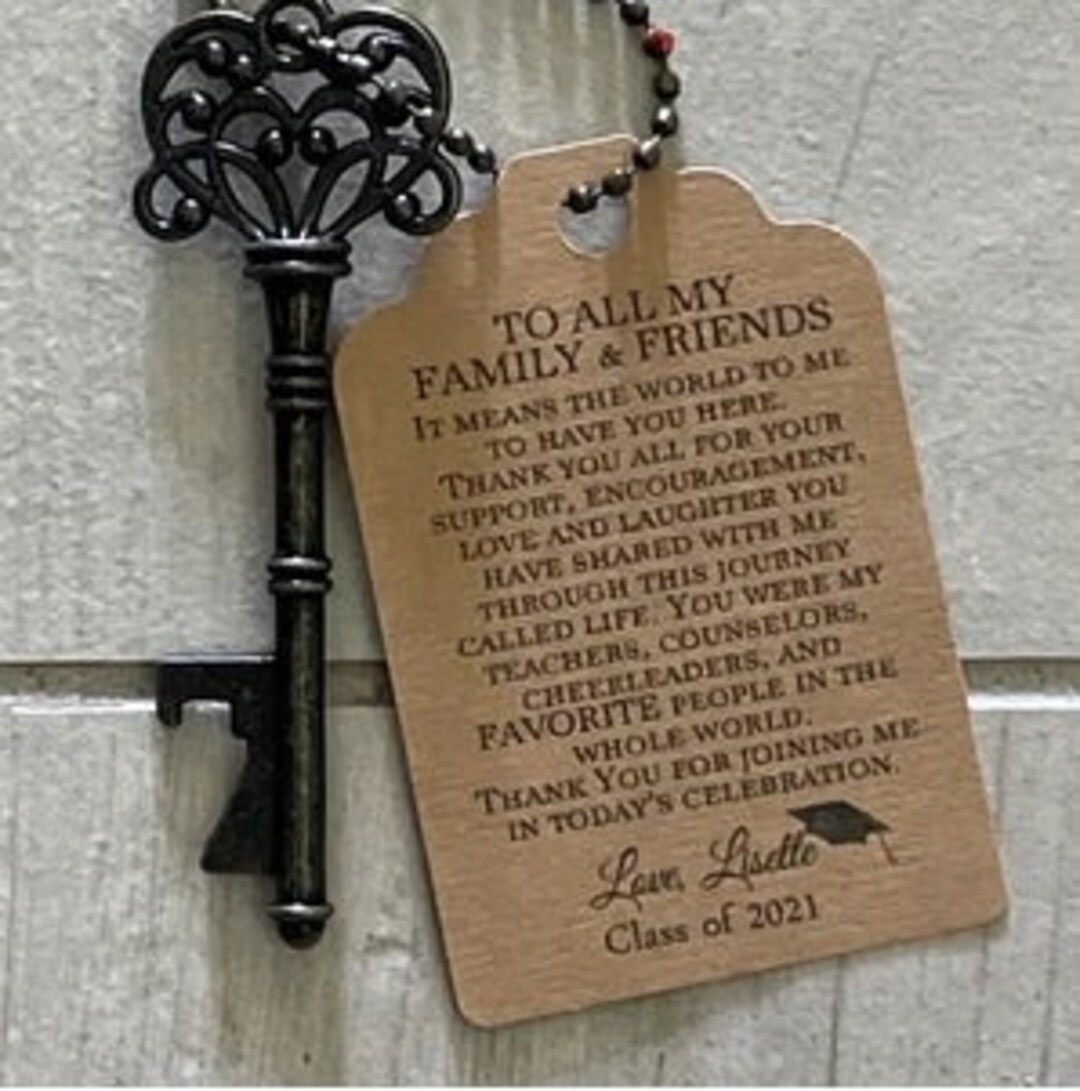 Key Bottle Openers AND TAG, Graduation Class, Graduation Tags ...