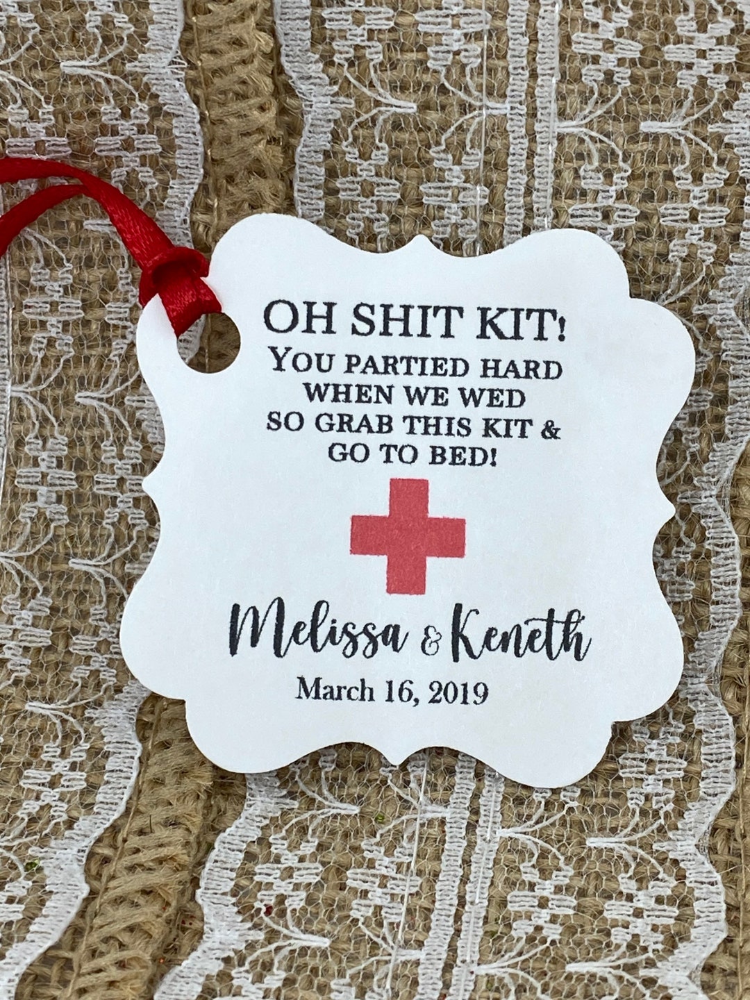 Survival Tags, Survival Kit Tags, Wedding Tags, Survival Kit, Hangover ...