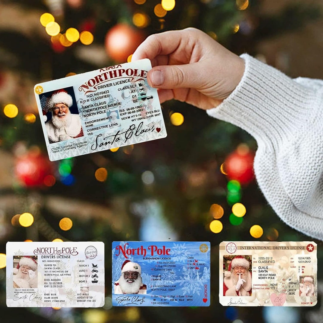 Santa's Sleigh / Lost Driving License/ Santa License / Santa Driving ...