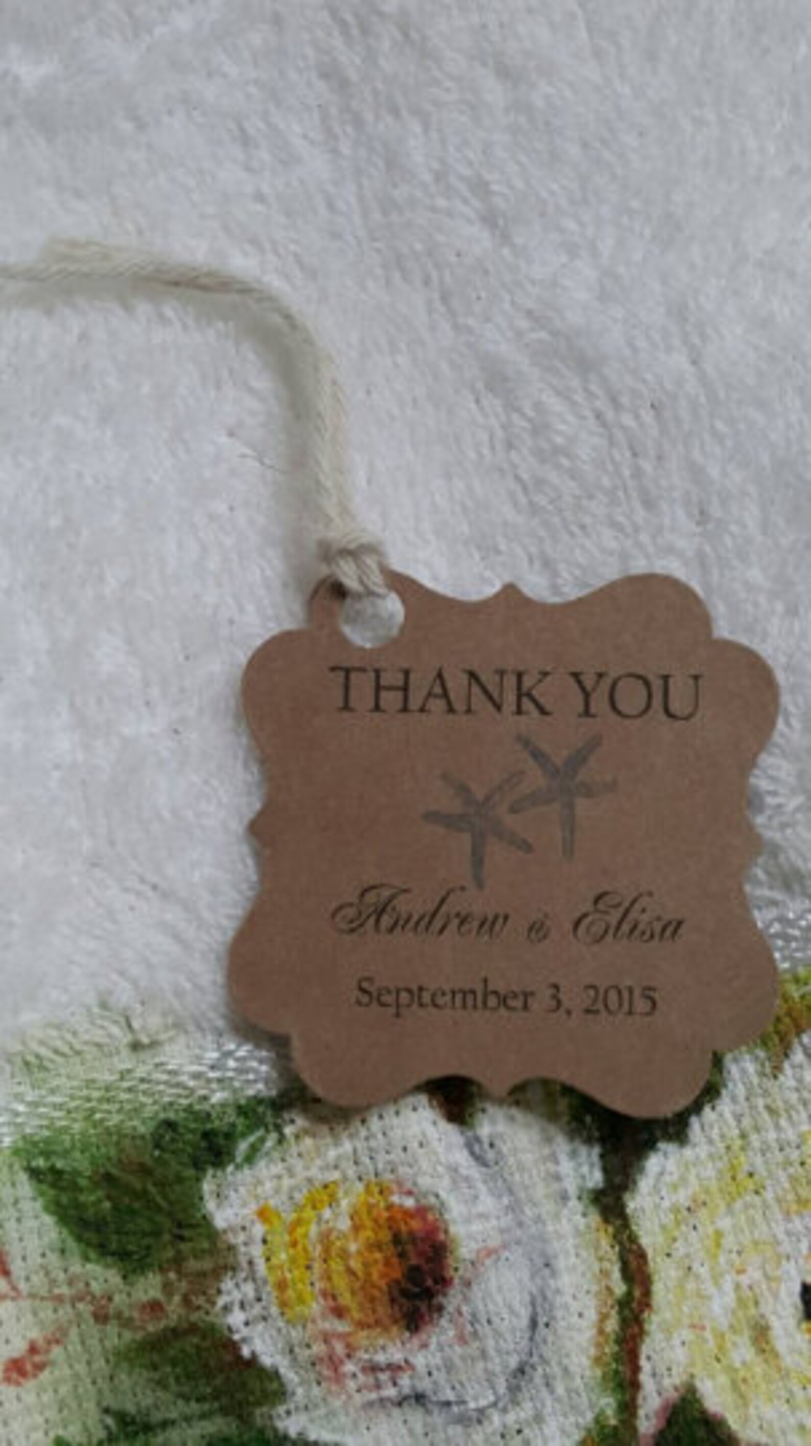 Starfish Favor Tags Starfish Tags Beach Wedding Tags Thank - Etsy