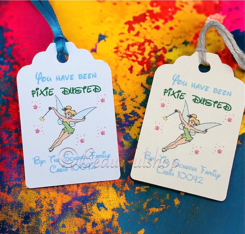 Pixie Dust Gift Tag, Pixie Dust Cruise, FE Tag, Pixie Dusting Disney ...