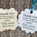 Fan Tags, Personalized Favor Tags, Wedding Tags, Love, Thank You Tags ...