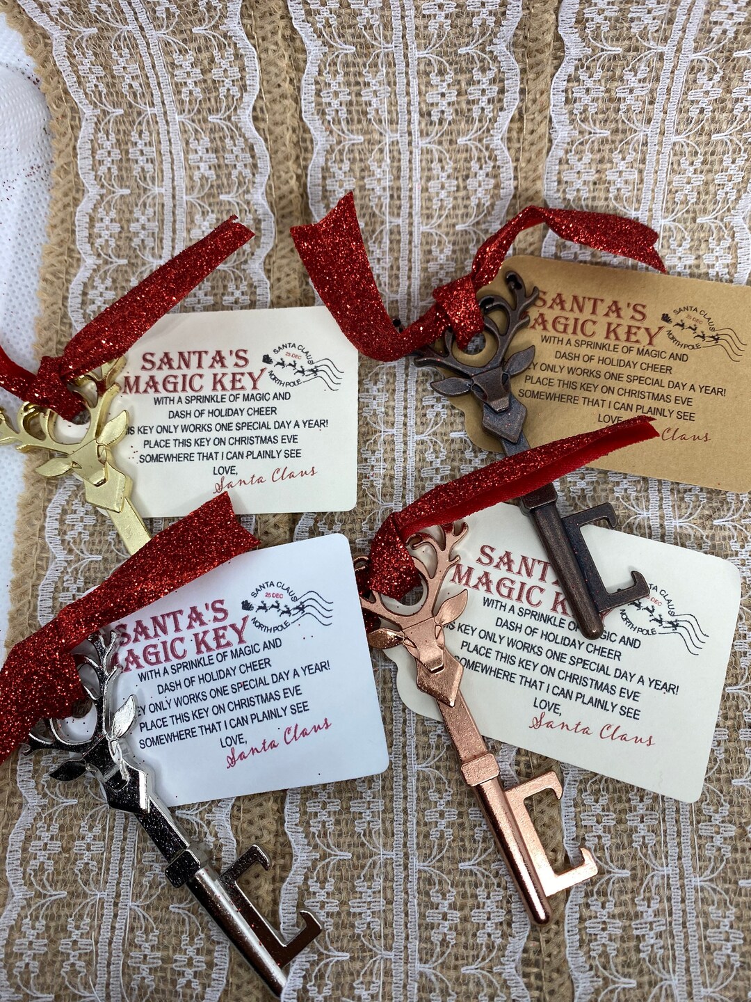 Santa's Magic Key, Cute Santa's Magic Key, Handmade Father Christmas ...