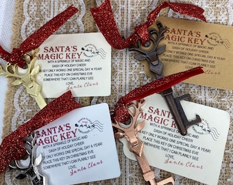 Santa's Magic Key, Cute Santa's Magic Key, Handmade Father Christmas ...