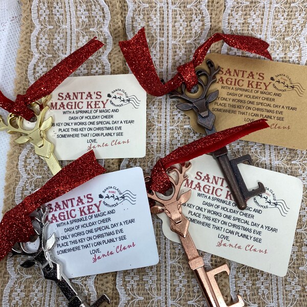 Santa Key - Etsy