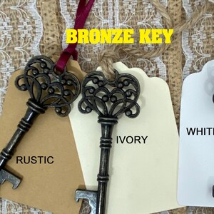 Key AND Tags, Bottle Opener Tags, Wedding Favors, Skeleton Key Favor ...