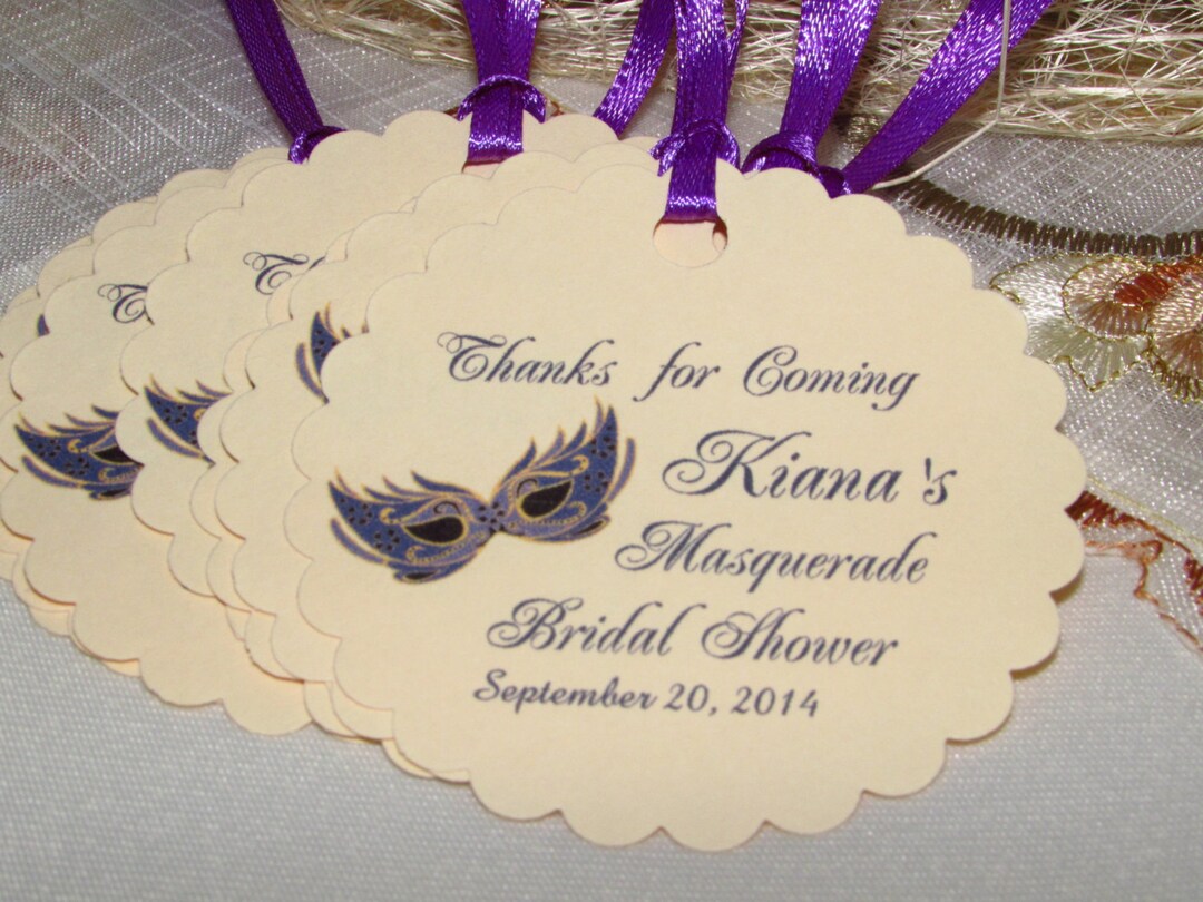 Masquerade Favor Tags, Sweet Sixteen Tags, Thank You Tags, Favor Tags ...