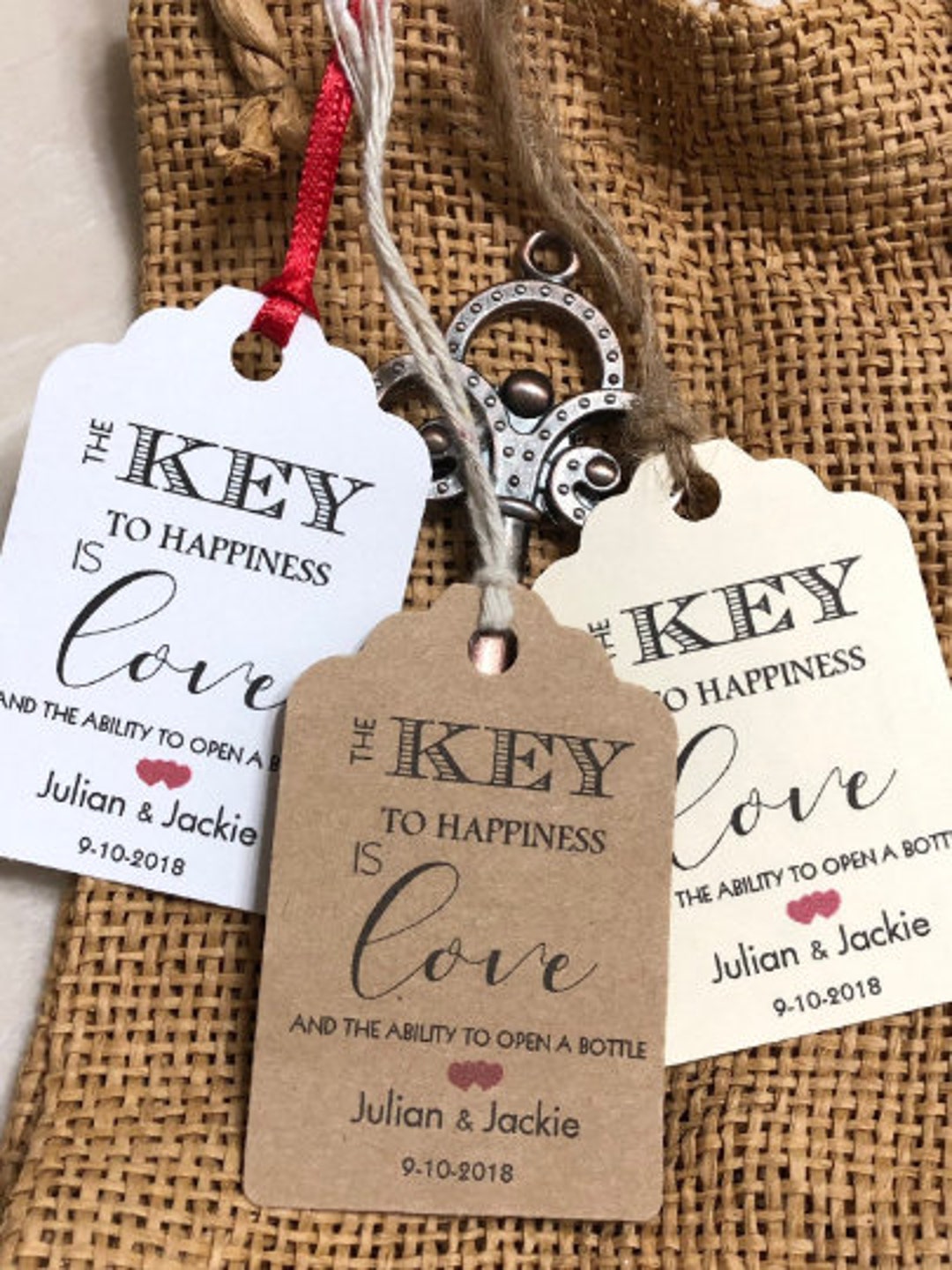 Key Bottle Openers AND Tags, Wedding Favors, Skeleton Key Favors, Key ...