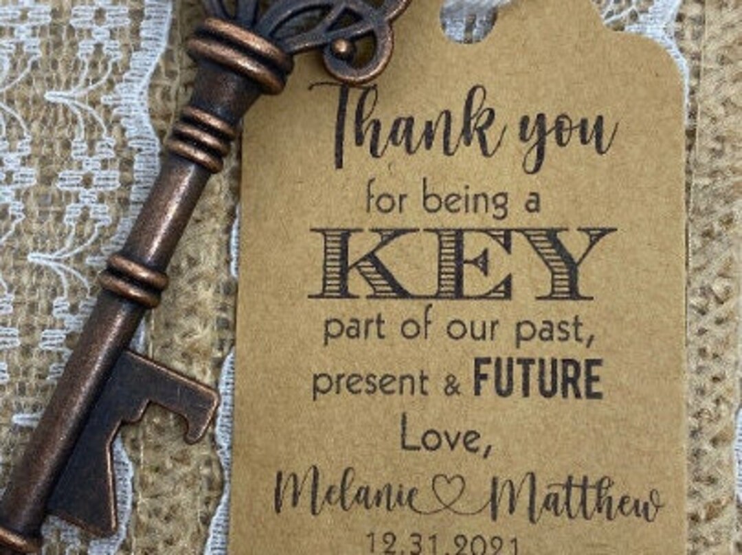 Key Bottle Openers AND Tags, Wedding Favors, Skeleton Key Favors, Key ...