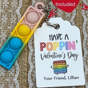 Pop It Valentine Cards, Fidget Valentines Poppin for Boys Girls Kids ...