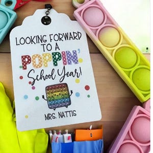 Pop It BACK TO SCHOOL, Fidget Poppin for Boys Girls Kids, Class ...