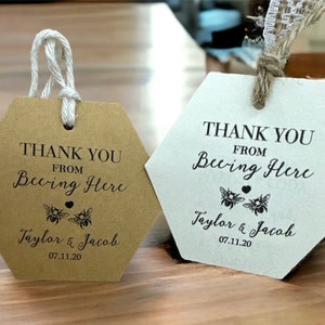 Thank You for Bee-ing Here Tags, Honey Favor Tags, HONEY Tags, Favor ...
