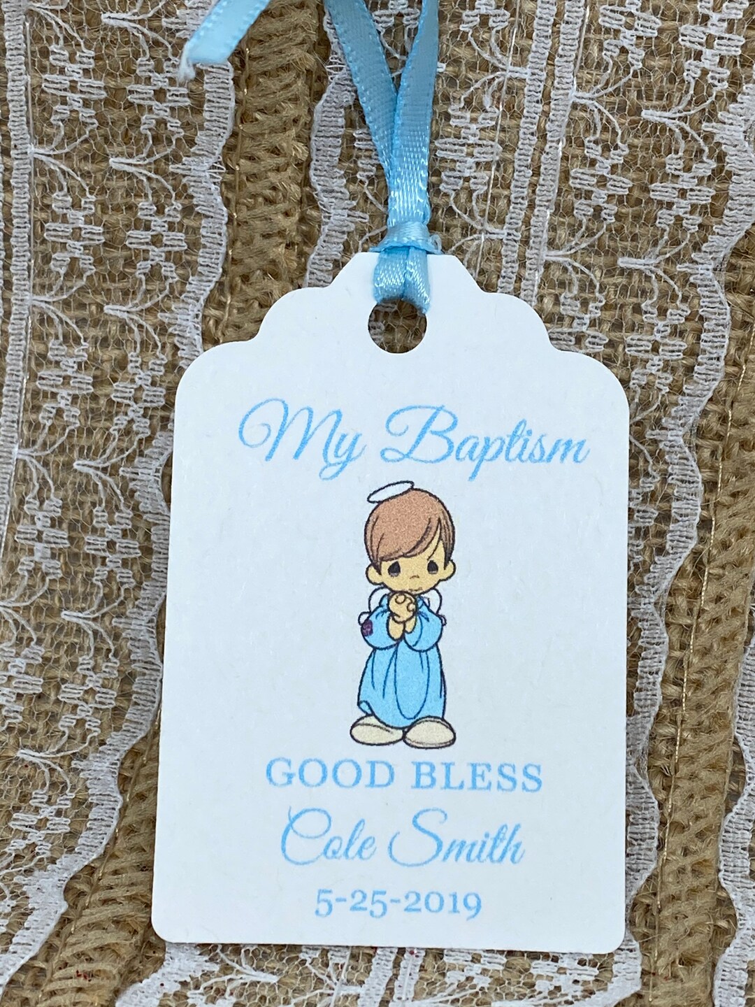 Angel Favor Tags, Baptism Tags, Thank You Tags, Favor Tags, Gift Tags ...