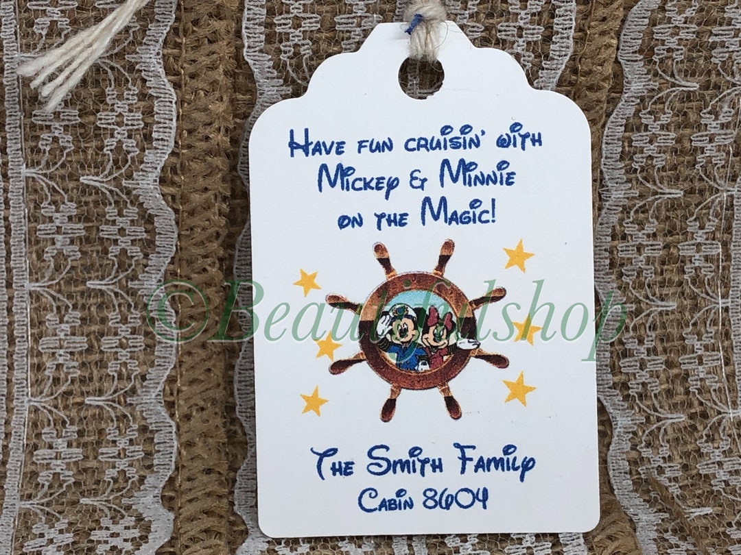 Disney Cruise Favor Tags 2.5l X1.8w, Thank You Tags, Cruise, Fish ...