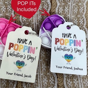 Pop It Valentine Cards, Fidget Valentine's Kids, Class Classroom ...