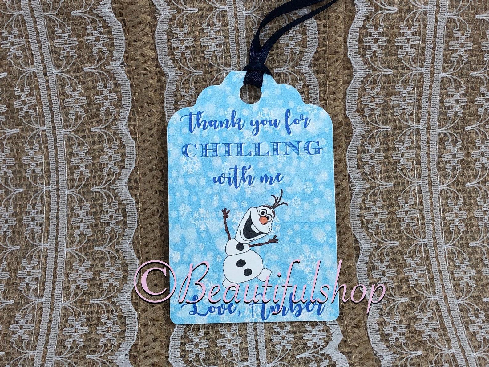 Olaf Favor Tags 2.5lx1.8w",thank You Tags, Favor Tags, Gift Tags ...