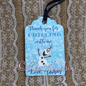 Olaf Favor Tags 2.5lx1.8w",thank You Tags, Favor Tags, Gift Tags ...