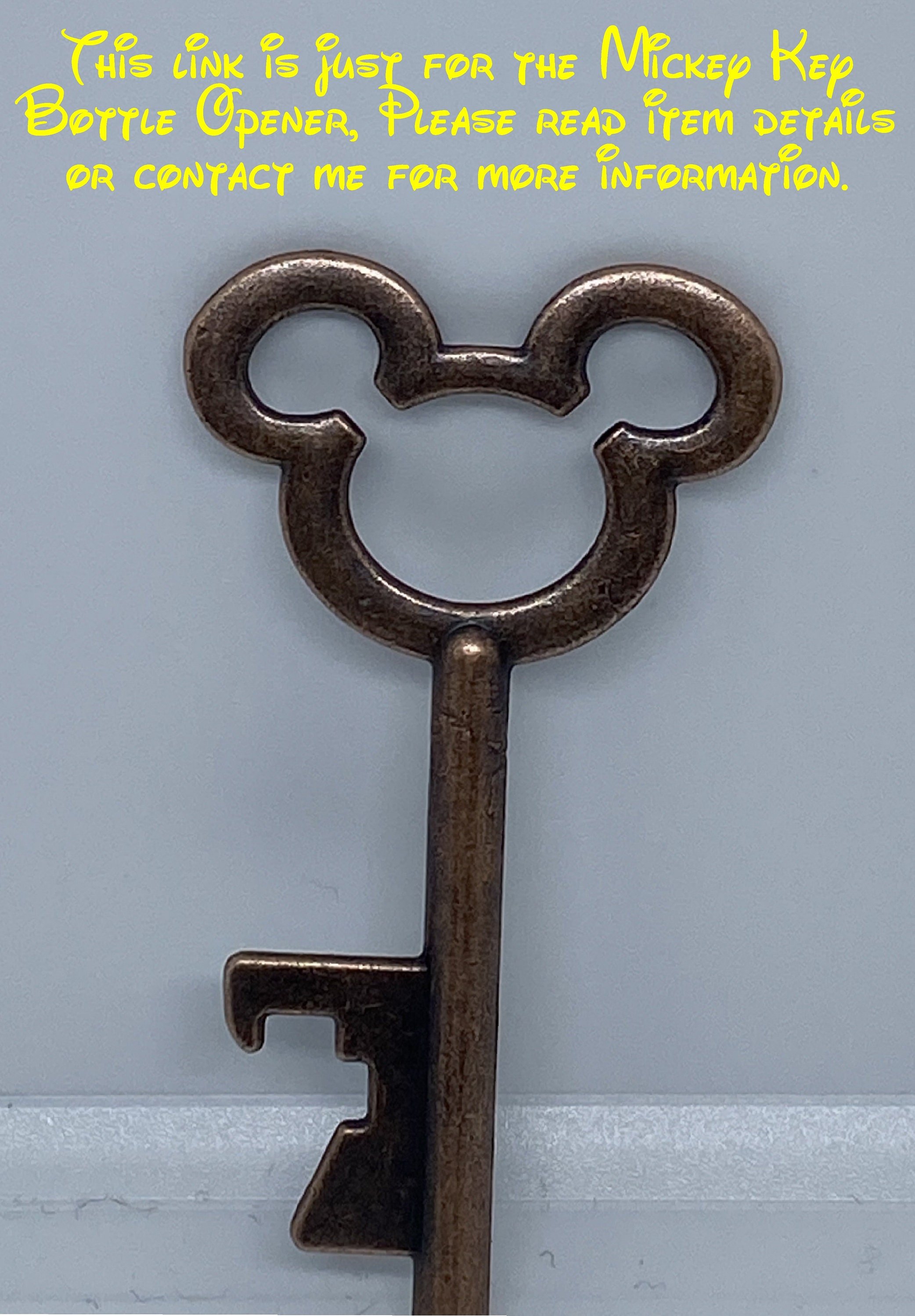 Mickey Key Bottle Opener Mickey's Key Cute Mickey Shape - Etsy