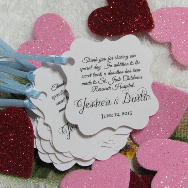 Donation Favor Tag - Etsy