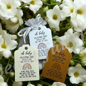 Rainbow Baby Shower Favor Tags Rainbow Cards Rainbow Baby Rainbow Baby ...