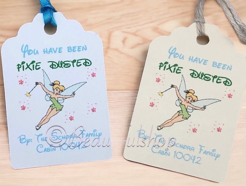 Pixie Dust Gift Tag, Pixie Dust Cruise, FE Tag, Pixie Dusting Disney ...