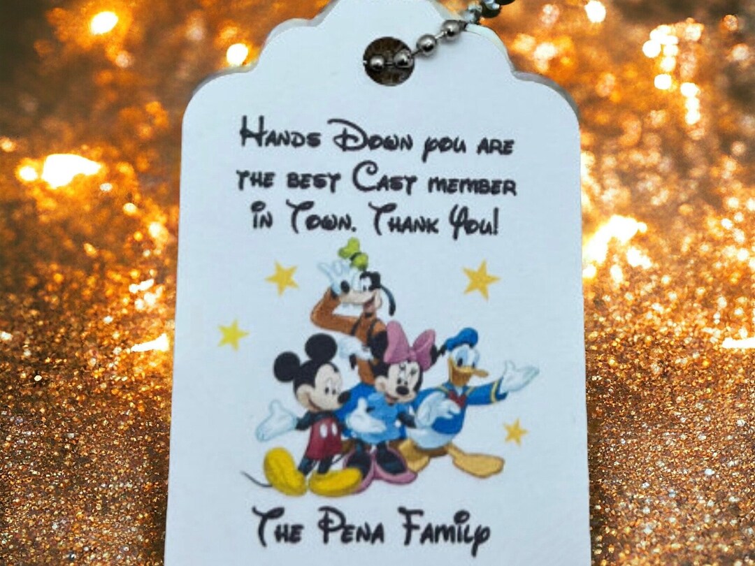 Disney Cast Member Thank You Tag, Pixie Dust Tag, Pixie Dust Gift Tag ...