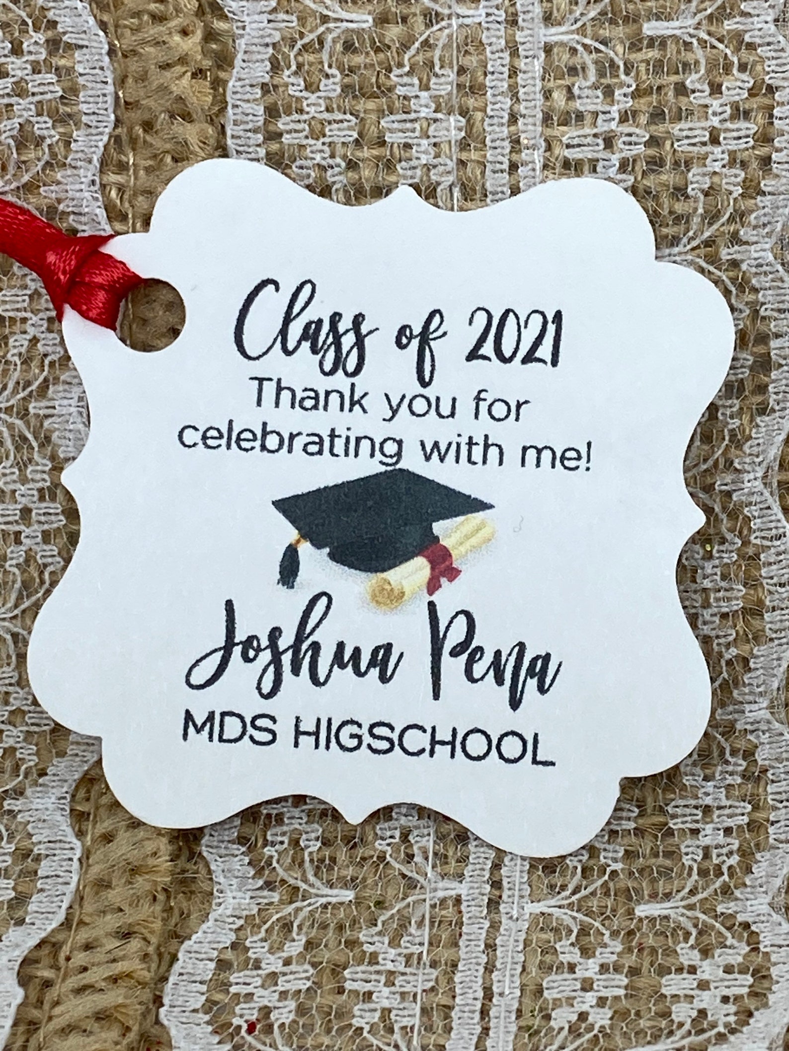 Graduation Favor Tags Thank You Tags Gift Tags Graduation - Etsy