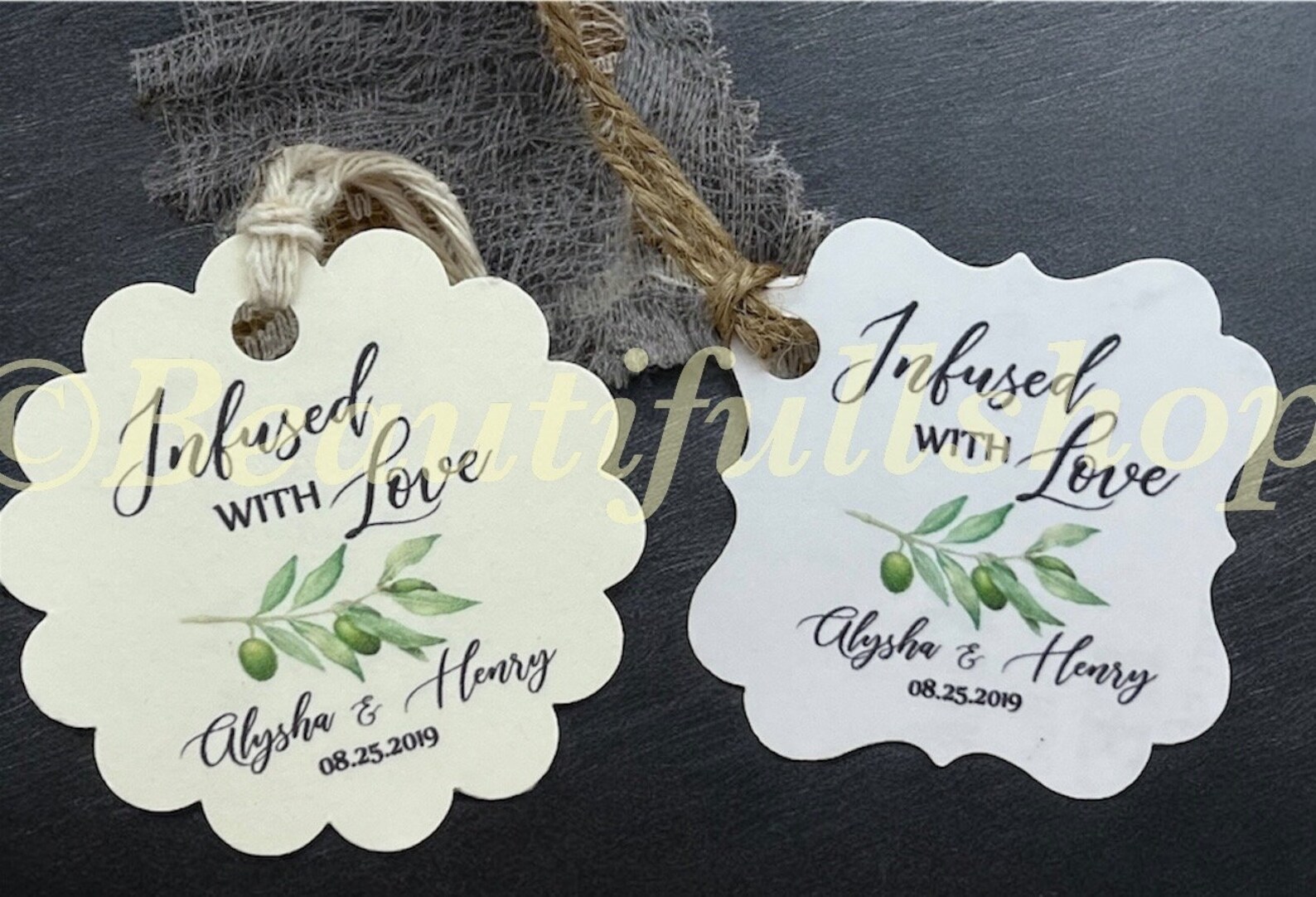 Olive Oil Favor Tags, Wedding Tags, Olive Tags, Gift Tags, Shower Favor ...