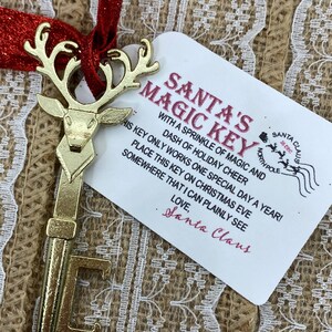 Santa's Magic Key, Cute Santa's Magic Key, Handmade Father Christmas ...