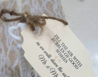 Wedding Bubble Tags - Etsy
