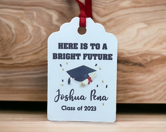 Here's to A Bright Future Tags,class of 2024 Tags,graduation Favor Tags ...