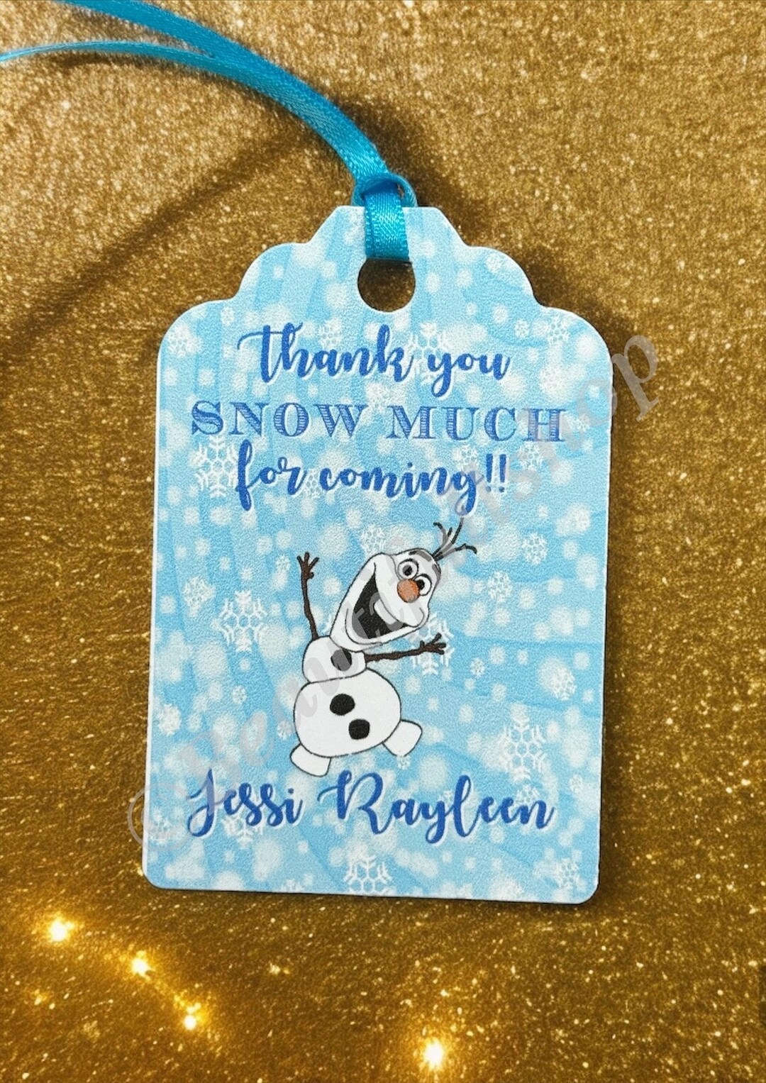 Olaf Favor Tags 2.5lx1.8w",thank You Tags, Favor Tags, Gift Tags ...