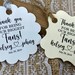 Fan Tags Personalized Favor Tags Wedding Tags Love Thank - Etsy