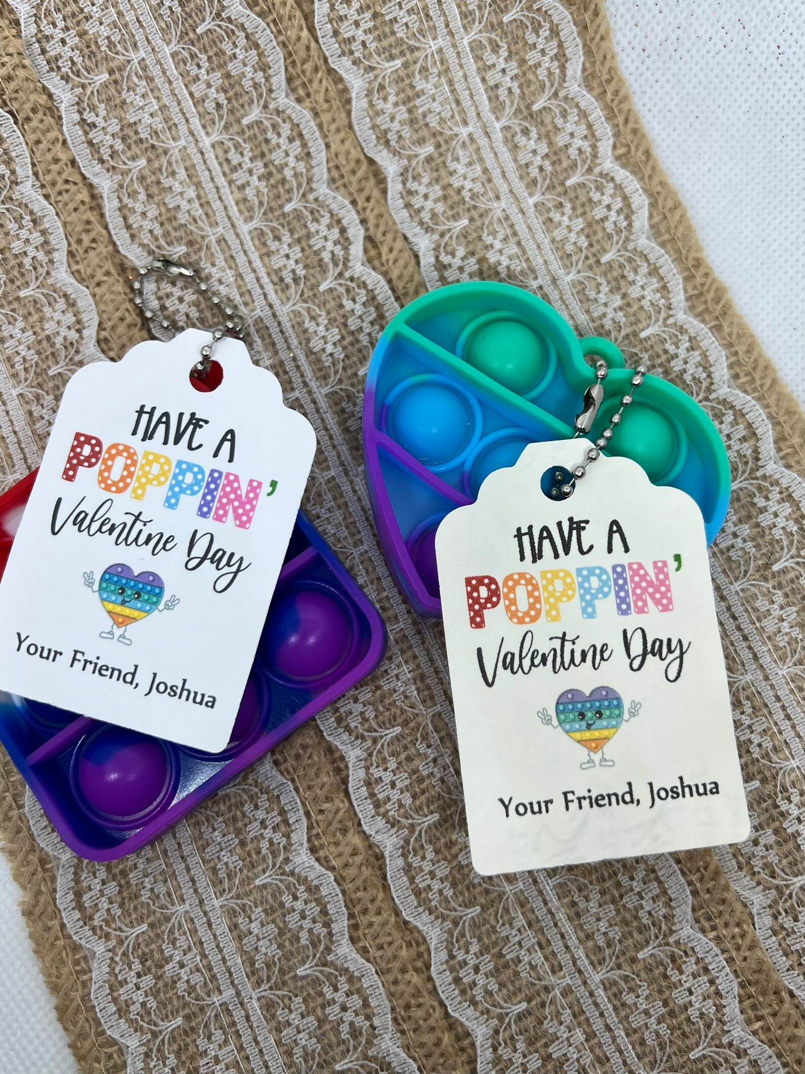 Pop It Valentine Cards Fidget Valentines Poppin for Boys - Etsy