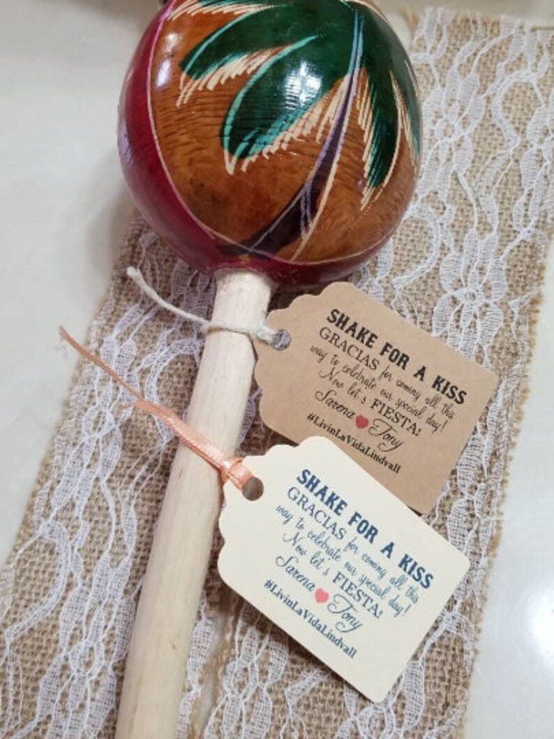 Maracas Favor Tags Wedding tags Thank You tags Favor tags | Etsy