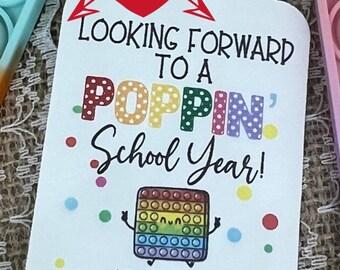Pop It BACK TO SCHOOL Fidget Poppin for Boys Girls Kids - Etsy